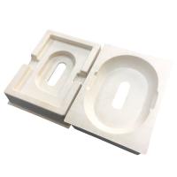 China White Sugarcane Pulp Packaging , 1.5mm Bagasse Consumer Electronics Packaging for sale