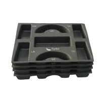 China Biodegradable Sugarcane Pulp Packaging Black Color Wet Pressing for sale