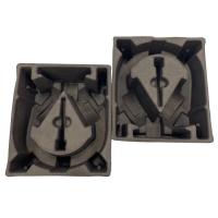 China Eco friendly Paper Pulp Molded Dry Press Trays For Earphone Packaging Tray Insert for sale