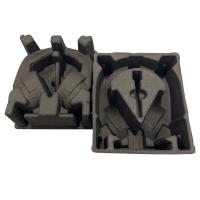 China Eco friendly Paper Pulp Molded Dry Press Trays For Earphone Packaging Tray Insert for sale