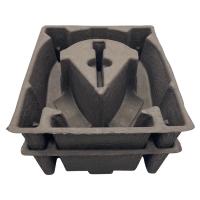 China Eco friendly Paper Pulp Molded Dry Press Trays For Earphone Packaging Tray Insert for sale
