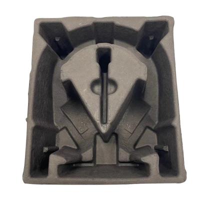 China Eco friendly Paper Pulp Molded Dry Press Trays For Earphone Packaging Tray Insert for sale