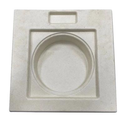 China Biodegradable Bamboo Paper Tray OEM Acceptable Oilproof Staticproof for sale