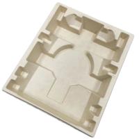China Wet Pressed Bamboo Paper Tray For Cat Toy 1mm Thickness Biodegradable for sale
