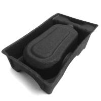 China Customized Eco friendly Paper Pulp Molded Dry Press Trays For Mouse Black Packaging Tray Insert for sale