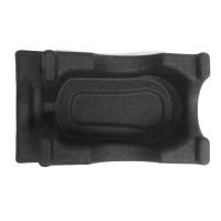 China Customized Eco friendly Paper Pulp Molded Dry Press Trays For Mouse Black Packaging Tray Insert for sale