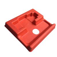 China Biodegradable Bagasse Pulp Molded Tray Packaging Color Pulping Paper Tray for sale