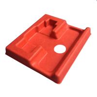 China Biodegradable Bagasse Pulp Molded Tray Packaging Color Pulping Paper Tray for sale