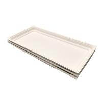 China Wet Press Disposable Biodegradable Eco friendly Custom Pulp Molded Package Product Sugarcane Paper Pulp Tray for sale