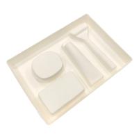 China Disposable Biodegradable Eco friendly Custom Pulp Molded Package Razor Product Sugarcane Paper Pulp Tray for sale