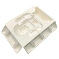 China Disposable Paper Packaging Biodegradable Molded Pulp Packaging Eco Friendly Molded Pulp Tray for sale