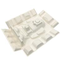China Disposable Paper Packaging Biodegradable Molded Pulp Packaging Eco Friendly Molded Pulp Tray for sale