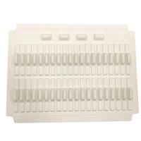 China Natural White Sugarcane Bagasse Packaging , Chocolate Biodegradable Paper Tray for sale