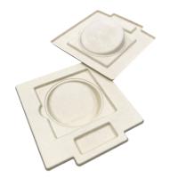 China Recycle Eco Friendly Paper Pulp Packaging Bamboo Pulp Brown Tray Customized Service for sale