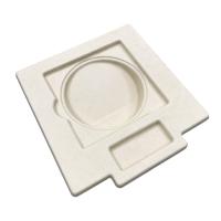 China Recycle Eco Friendly Paper Pulp Packaging Bamboo Pulp Brown Tray Customized Service for sale