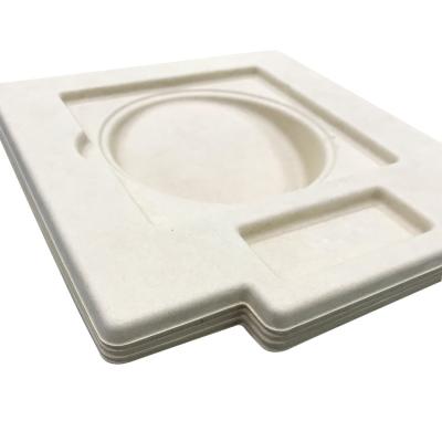 China Compostable Bamboo Paper Tray Shockproof Staticproof For Cat Toy for sale