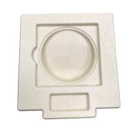 China Recycle Eco Friendly Paper Pulp Packaging Bamboo Pulp Brown Tray Customized Service for sale