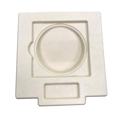China Recycle Eco Friendly Paper Pulp Packaging Bamboo Pulp Brown Tray Customized Service for sale