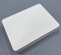 China Recycled paper Wet Press Box Molded Pulp Packaging White Box for sale