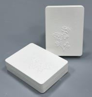 China Recycled paper Wet Press Box Molded Pulp Packaging White Box for sale