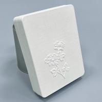 China Recycled paper Wet Press Box Molded Pulp Packaging White Box for sale