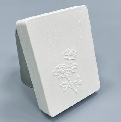 China Recycled paper Wet Press Box Molded Pulp Packaging White Box for sale