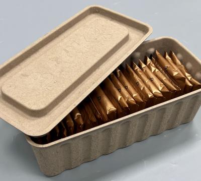 China Coffee Packaging Paper Recycling Box Molded Pulp Box Biodegradable Box Recycled Paper Gift Boxes for sale