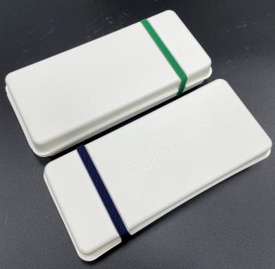 China Recycled Paper Box Molded Pulp White Box Packaging Wet Press for sale
