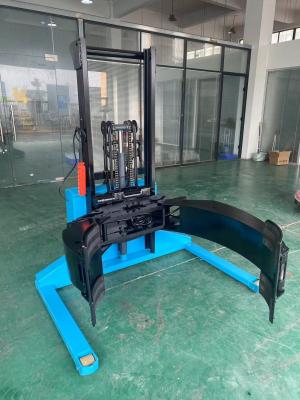 China New 500-1500 Kg Load Capacity Electric Pallet Lift Stacker Electric Stacker With Paper Roll Clamp for sale
