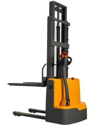 China Full Electric Walkie Stacker  1600kg 1.6ton 4m 4meter Free-maintenance battery forklift for sale