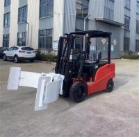 China 1.5ton 2ton 3000mm 4 Wheel Electric Forklift Truck With Paper Roll Clamp Adjustable rotation angle for sale