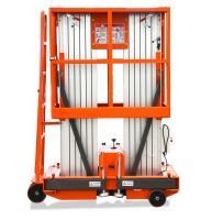 China 7.8m Working Height Double Mast Man Lifter With 24V/30A Battery Capacity for sale