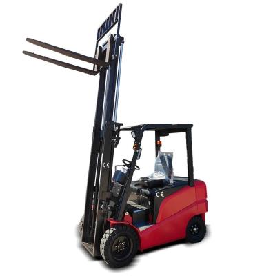 China 3.5meters 3tons Four Wheels Full Electric Forklift suitable for food packaging industry for sale