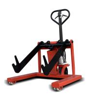 China 500kg Coil Lifter Reel Handling Trolley For Positioning Reels Or Cylinder for sale