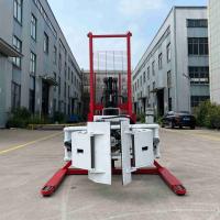 China 500kg 700kg 1000kg 90 Degree Semi Electric Roll Stacker With Fixed Leg For Stability for sale
