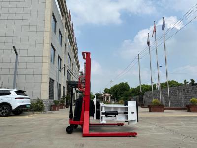 China Easy Operation Semi Electric Roll Stacker Electric Lifting And Manual Pushed 500kg 1.6m for sale