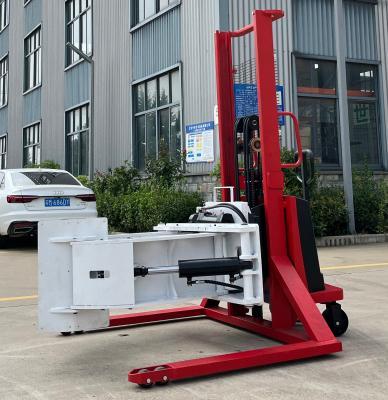 China Semi Electric Clamp Sticker Roll Paper Stacker 500kg Load Capacity 1.6 Meters Lifting Height for sale