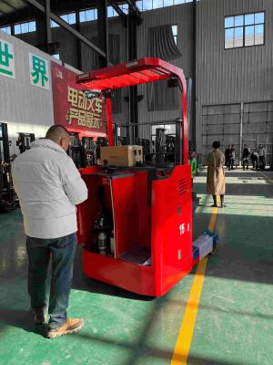 China Prevent Damage To Paper Rolls Paper Roll Stacker 1 Ton / 2 Ton Electric Forklift Stacker With Mandrel for sale