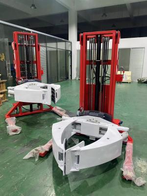 China Semi Electric Paper Roll Stacker With 1.6m Lifting Height 500kg Load Capacity For Heavy Reel Handling for sale