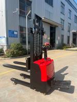 China Double Lift 1 ton 1.6m 2m 2.5m 3m Electric Ride On Pallet Stacker for sale