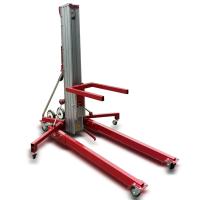 China Outrigger Footprint 1.70*1.67 Human Hand Cranked Aluminum Alloy Lift With Platform Height Max 9m for sale