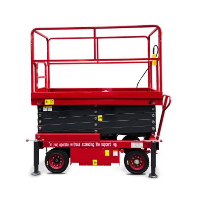 China Manual Push Scissor Lifter Industrial Scissor Lift Mobile Elevating Lifter Automotive Cargo Lift Hydraulic Scissor Lift for sale