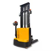 China 1.5Ton Electric Walkie Pallet Stacker with 3.5m Lift for Warehouses for sale