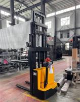 China CE Certified Electric Pallet Stacker with Adjustable Cab and DC Motor for Efficient Warehouse Operations for sale