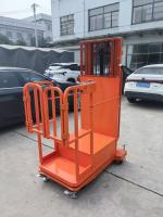 China Belift 200kg Battery Powered Mobile Cargo Goods Handling Semi Electric Stock Order Picker Trolley for sale
