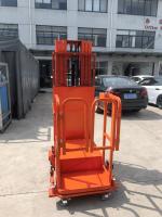 China Belift 200kg Battery Powered Mobile Cargo Goods Handling Semi Electric Stock Order Picker Trolley for sale