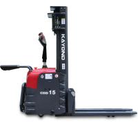 China Double Lift 2ton 3meters Full Electric Light Weight Stacker With Safe Arms For Warehouse Use for sale