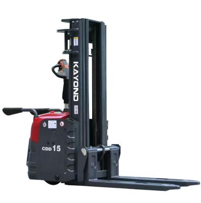 China Warehouse Grade Full Electric Stacker 2 Ton Capacity 3 Meter Lift With Dual Lifting System for sale