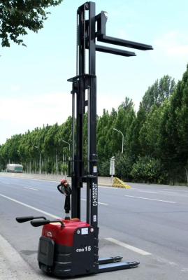 China Dual Lift Electric Stacker 2 Ton Capacity 3 Meter Lift Built for Space Limited Storage Areas for sale