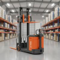 China Warehouse Grade Full Electric Stacker 2 Ton Capacity 3 Meter Lift With Dual Lifting System for sale